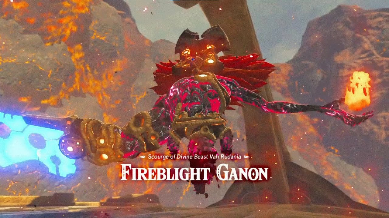 Fireblight Ganon Battle - The Legend of Zelda: Breath of the Wild - YouTube