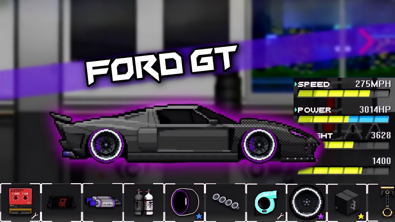 Ford GT 3014HP | Pixel Car Racer | 1/4 Mile MAXED OUT - YouTube