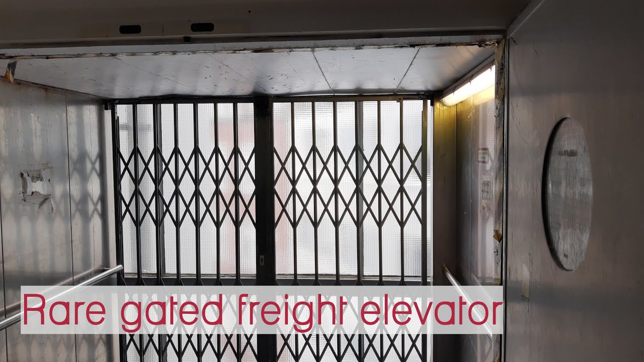 EPIC! 1955 Hans Lutz freight elevator with gate - Hamburg, Germany - YouTube