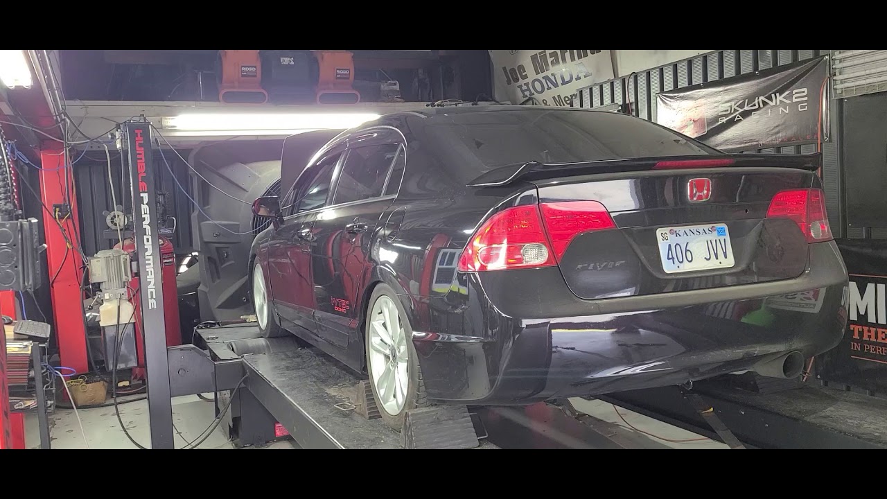 2007 honda civic si dyno tune FBO stage 2 cams (FA5) - YouTube