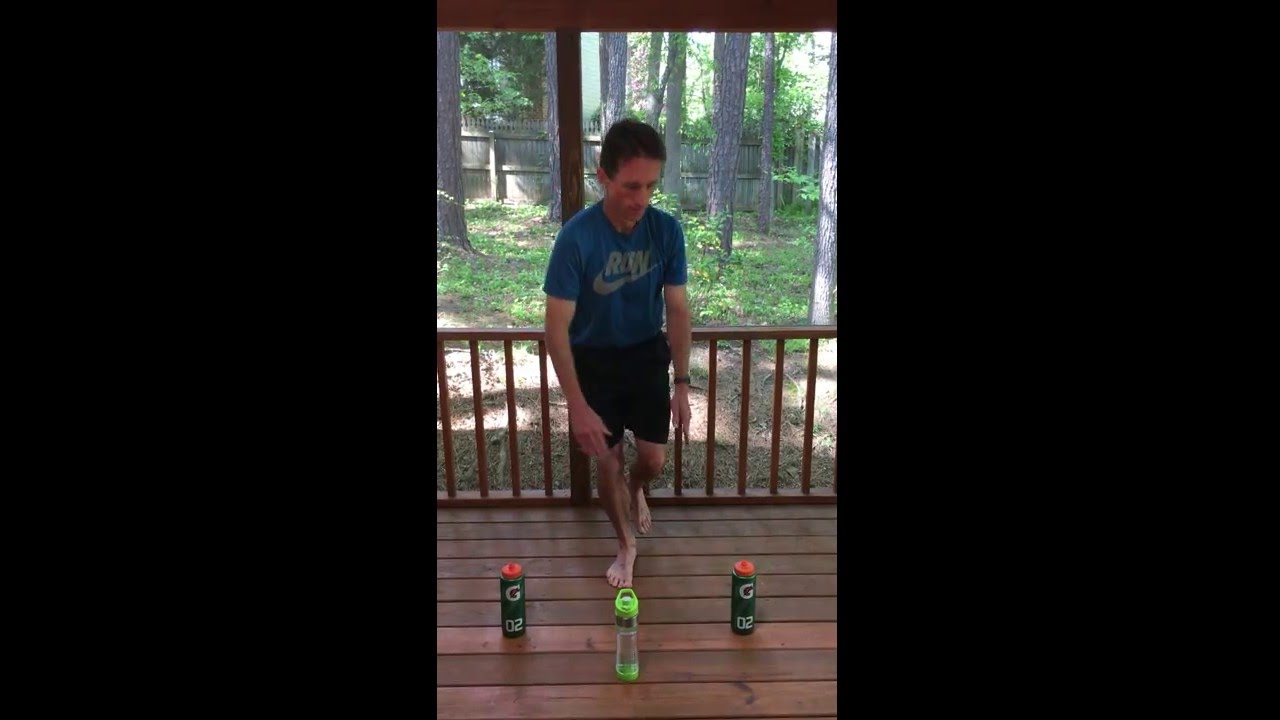 Strength Training: Single Leg Squat w/3-point reach - YouTube