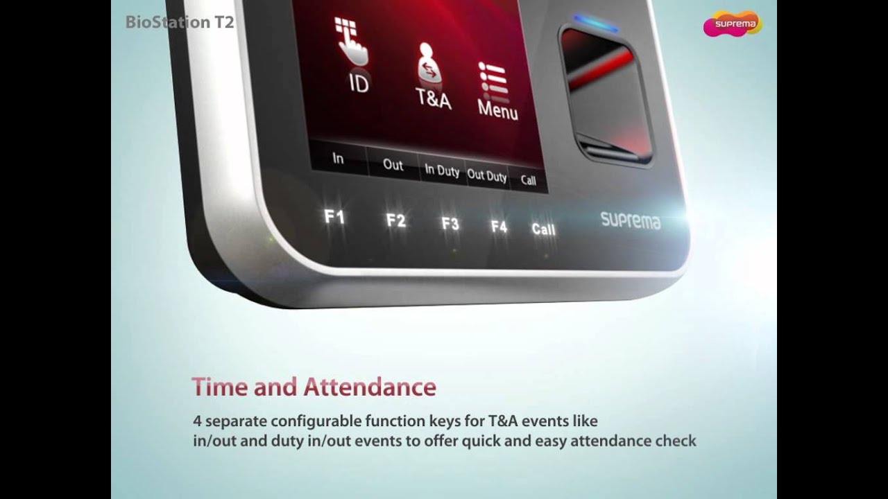 Suprema BioStation T2 Biometric Access Control - YouTube