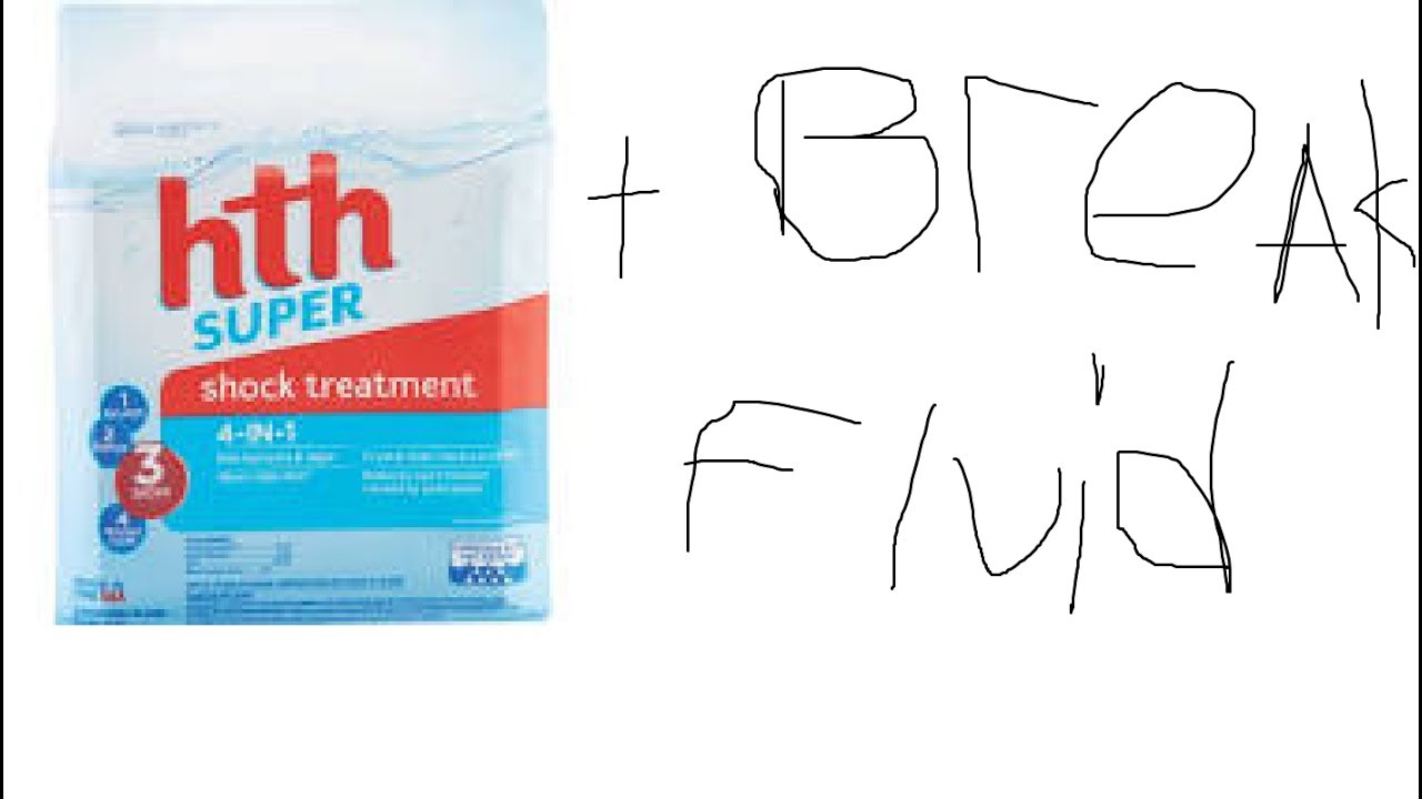 What happens when you mix break fluid and pool shock - YouTube