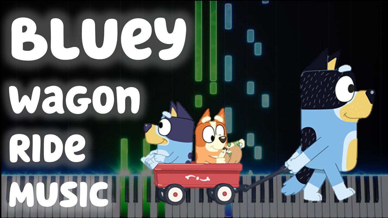 Bluey Wagon Ride music (end section) piano cover - YouTube Music