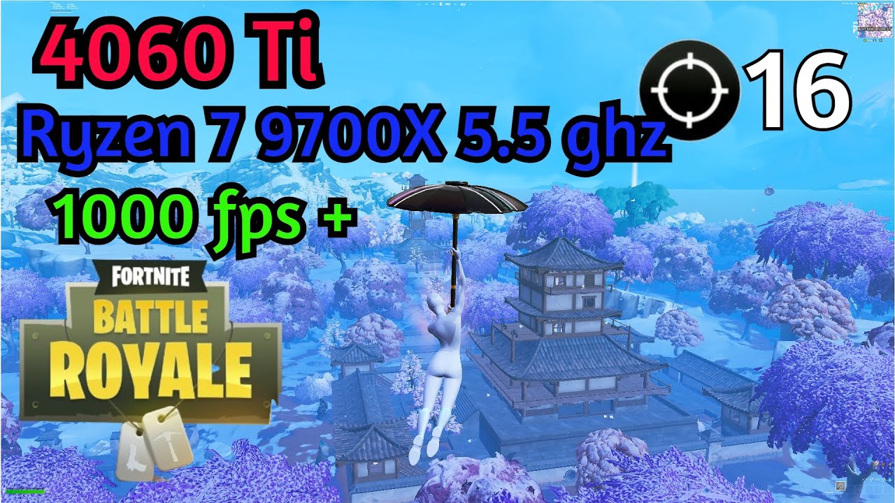 Overclocked! Fortnite BR Test | RYZEN 7 9700X + RTX 4060 Ti Low ...