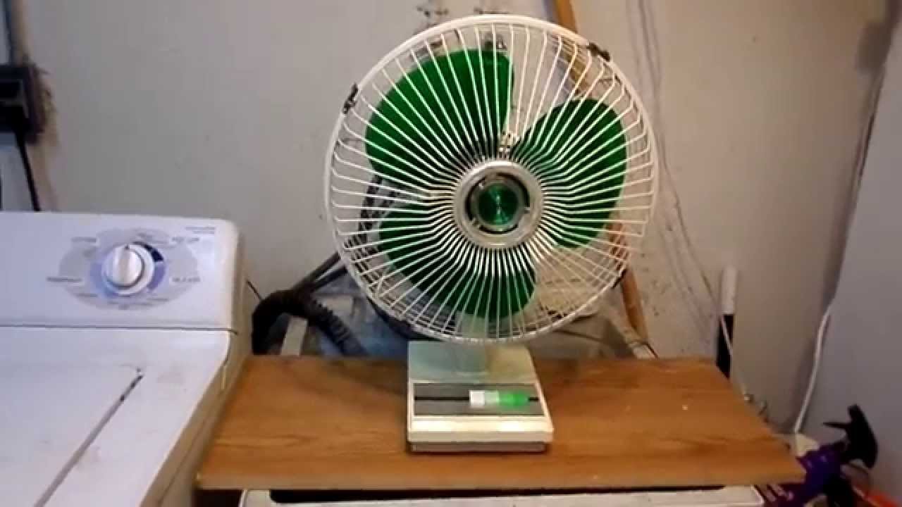 1972 Sears 12'' Table Fan Model 3150 - YouTube