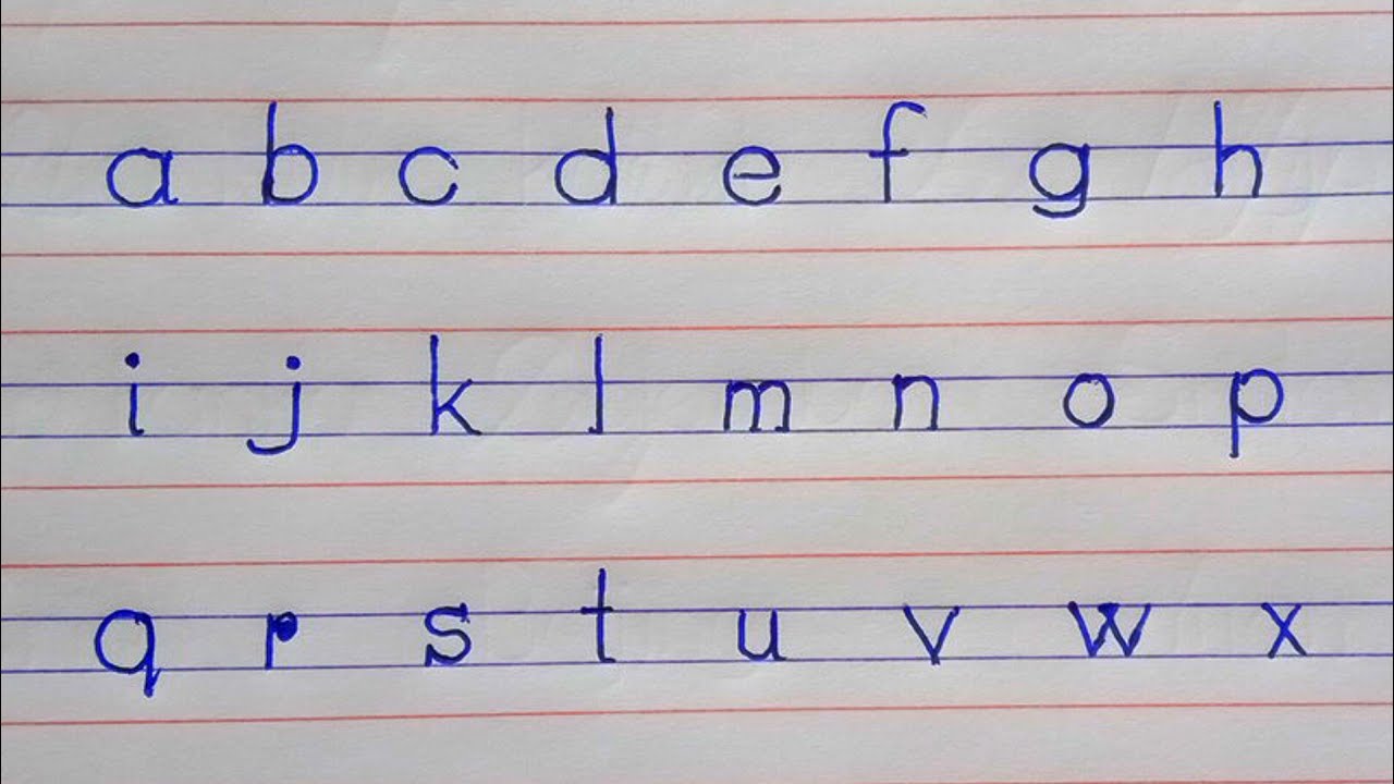 English Small letters a to z 🖊 || How To write English letters - YouTube