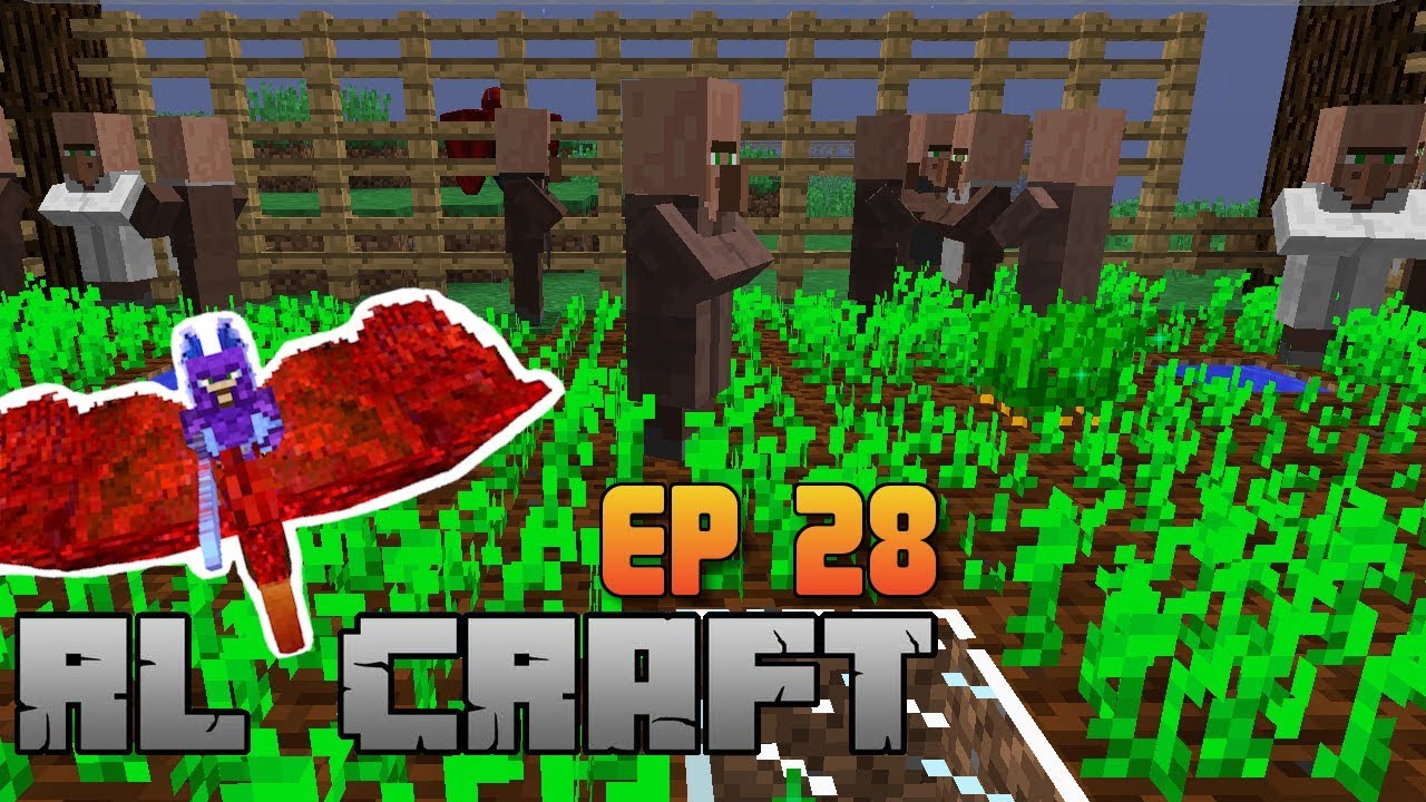 RLCraft EP 28 - Automated Villager Breeder! Taming the Rok! - YouTube