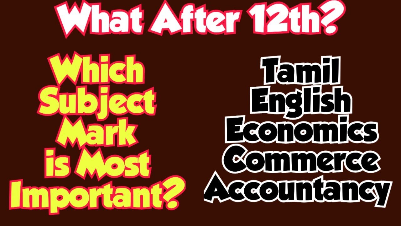 What after 12th?|Which subject mark is most important in 12th arts ...