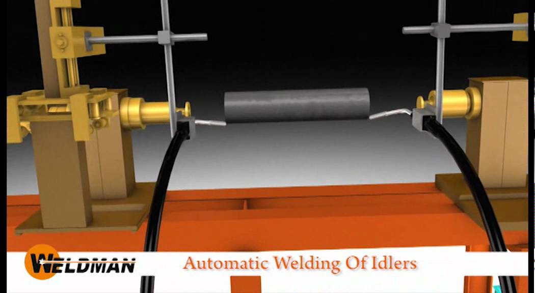 Automatic Welding Of Idlers - YouTube