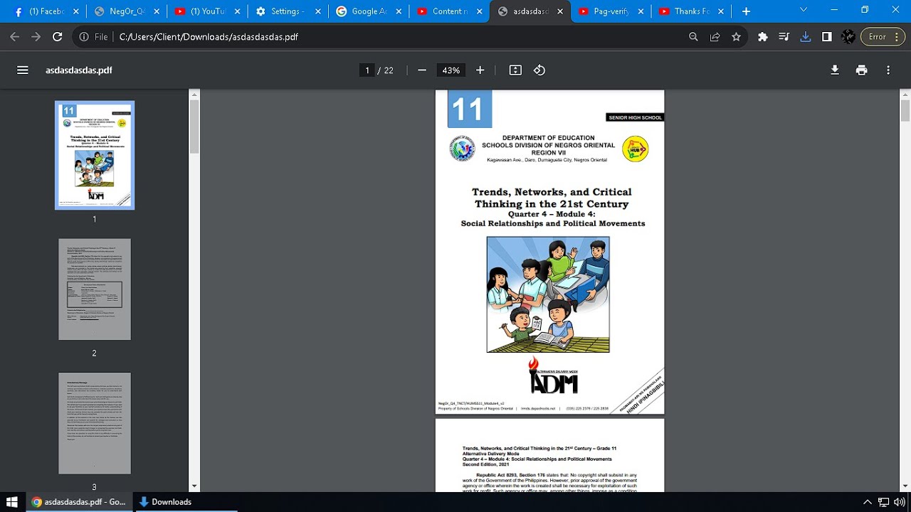 Trends Module 4: Social Relationship and Political Movements - YouTube