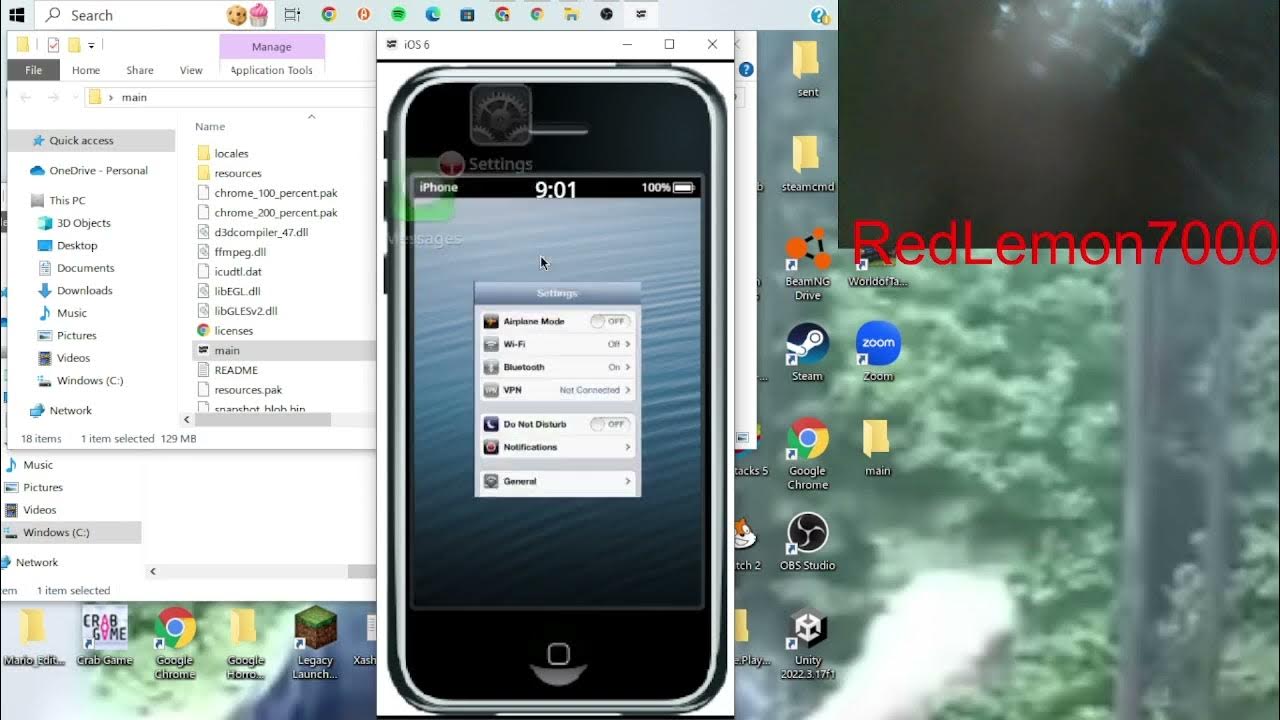 A quick demo of an iOS 6 simulator I made - YouTube