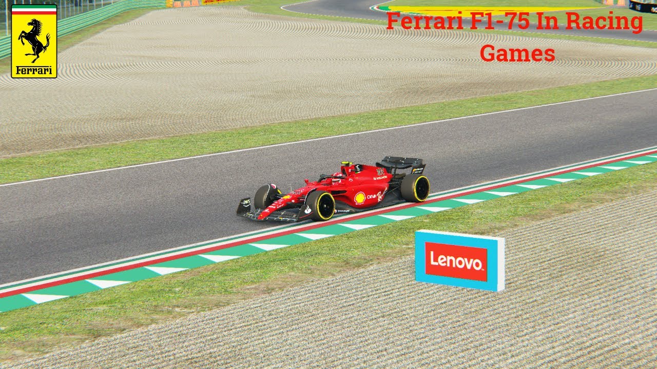 Ferrari F1-75 In Racing Games - YouTube