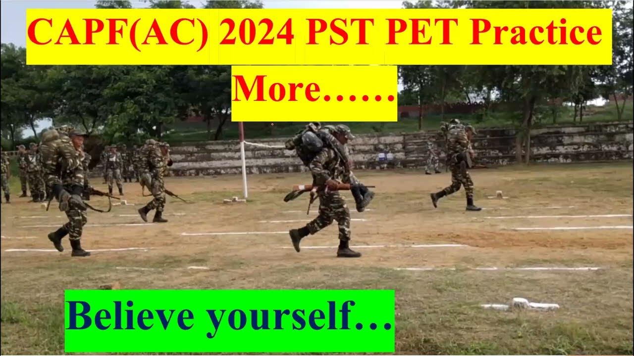 CAPF(AC) 2024 PST, PET, MST, RME Practice More in remaining Days for those who are having time ...