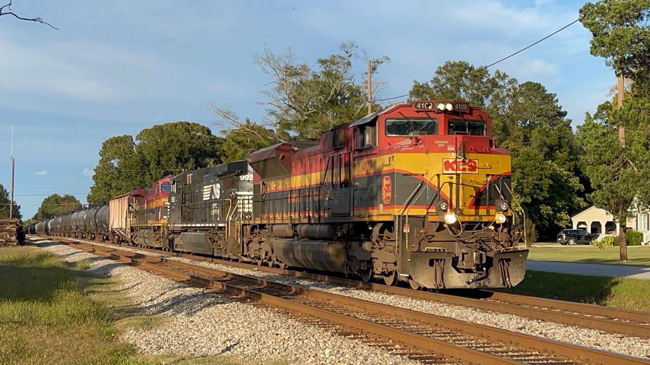 CSX Ethanol Train Battleboro NC 10/15/2024 w Kcs/Ns Power Rerouted Ethanol Train - YouTube