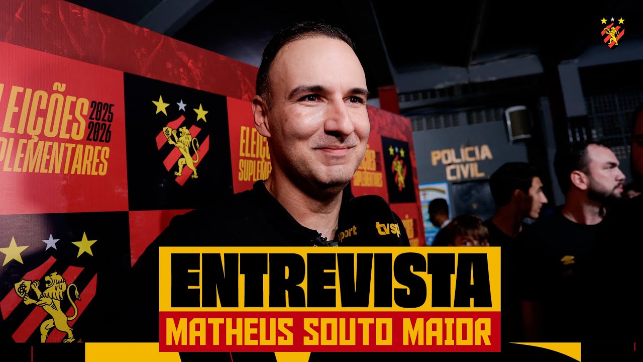 MATHEUS SOUTO MAIOR FALA COMO PRESIDENTE DO SPORT - YouTube