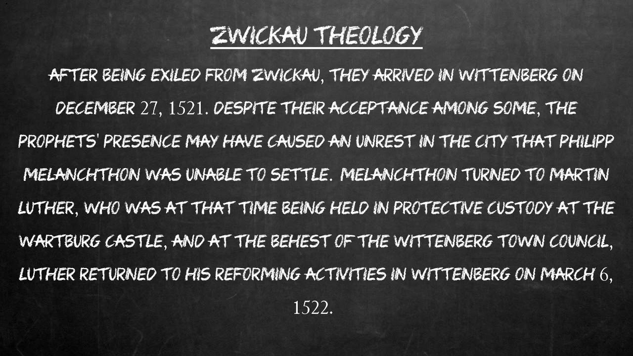 Church History Luther and the Zwickau Prophets - YouTube