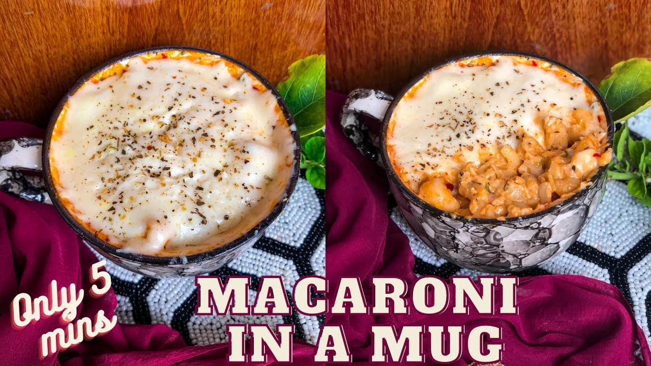 Macaroni Pasta in a Mug | 5 Min Microwave recipes | Instant Pasta ...