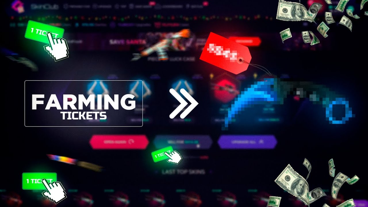FARMING TICKETS FOR A FREE KARAMBIT! (SKINCLUB) - YouTube