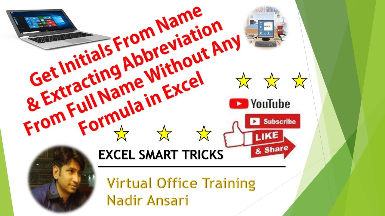 Get Initials From Name And Extracting Abbreviation From Full Name Get Initials From Name And Extracting Abbreviation From Full Name