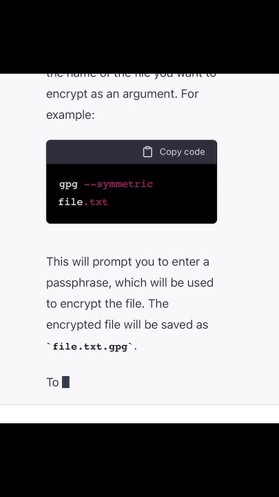 GPG Symmetric Encryption and Decryption in Linux - YouTube