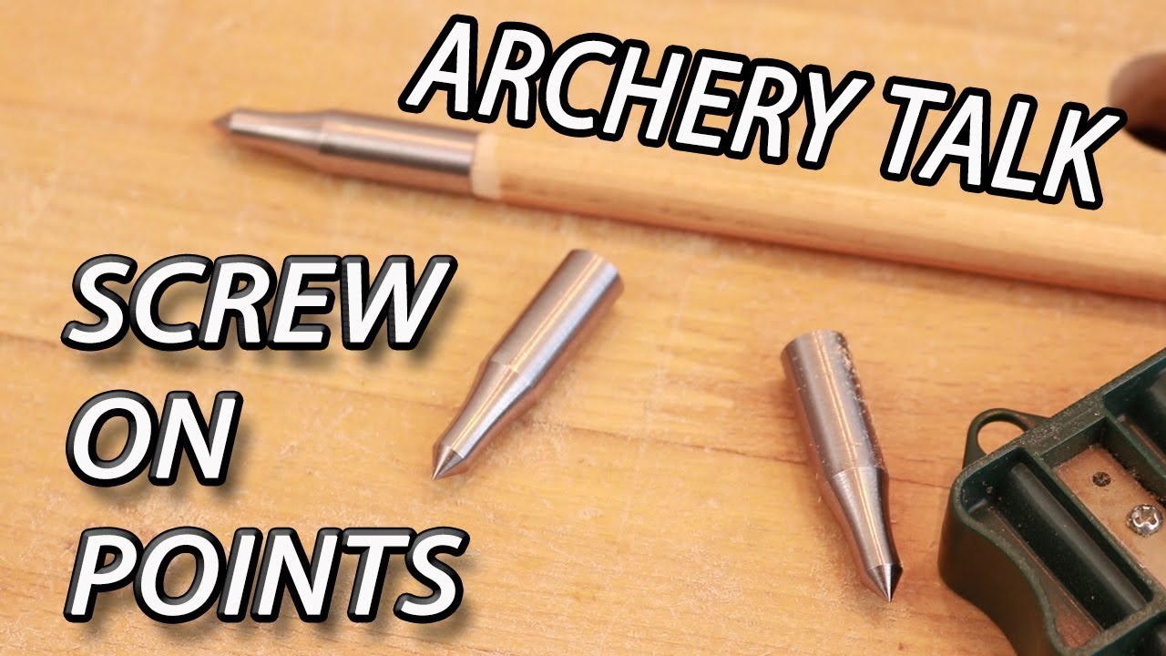 Screw on Field Piles, suitable for wooden arrows, points - YouTube