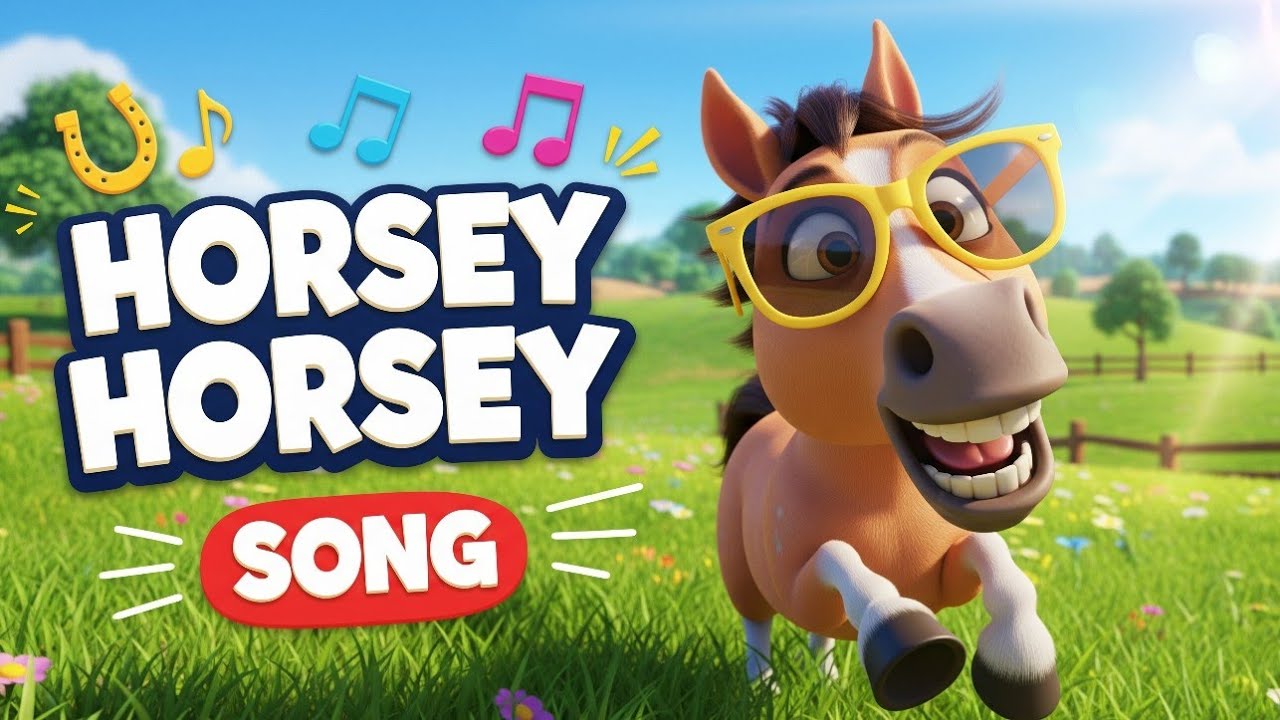 🎠 HORSEY HORSEY: Galloping Fun Song for Kids 🐎Animal Nursery Rhymes ...