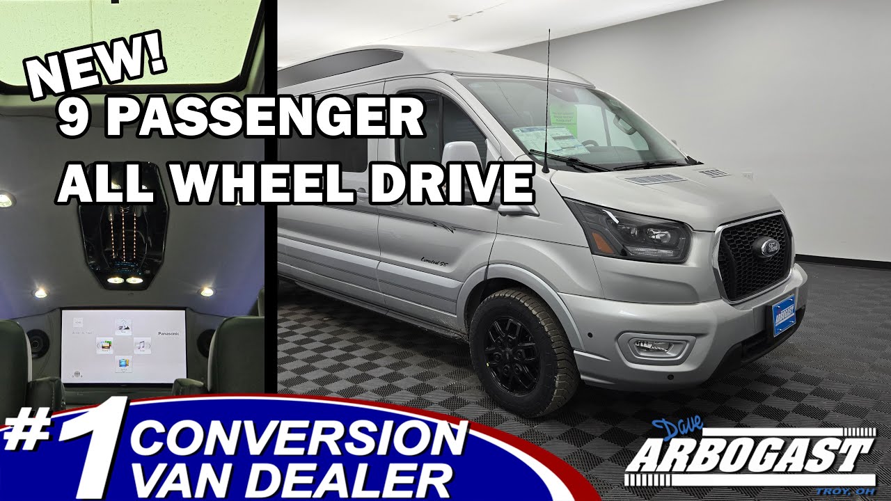 NEW 2024 Ford Conversion Van Explorer Limited 9 Passenger AWD FC12620T ...