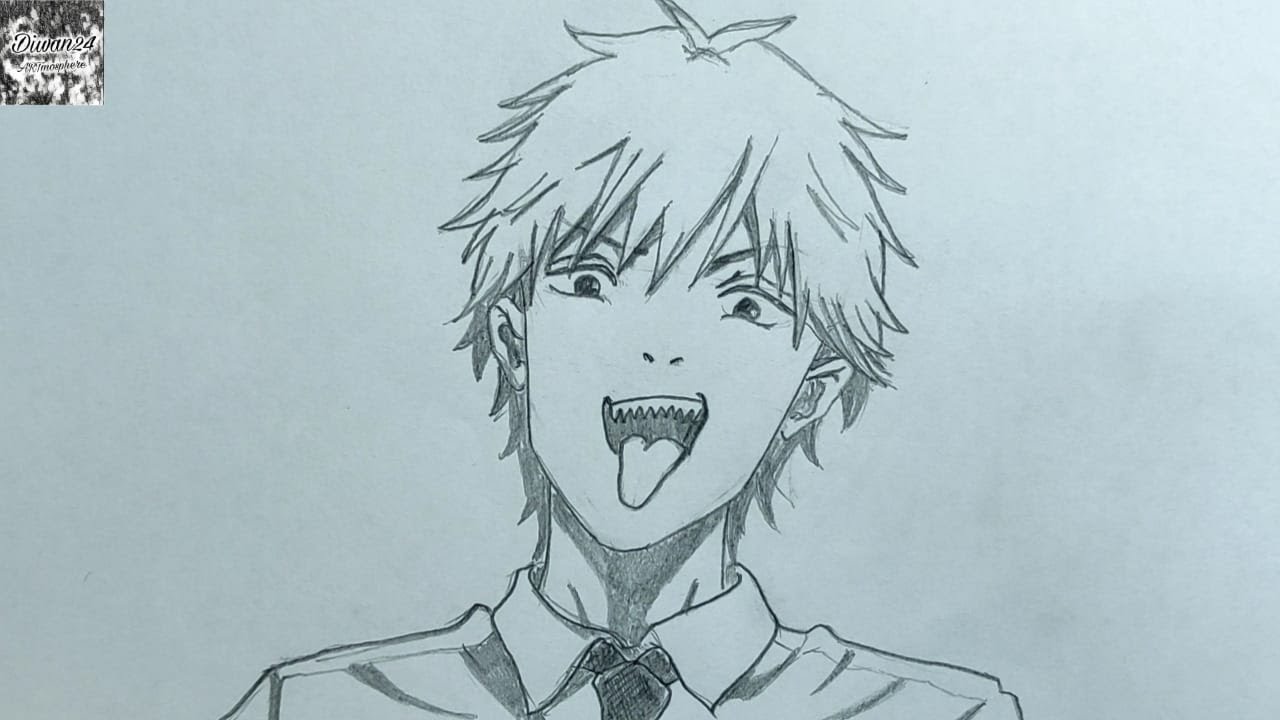 HOW TO DRAW DENJI (CHAINSAW MAN), VIRAL | CARA MENGGMBAR DENJI ...