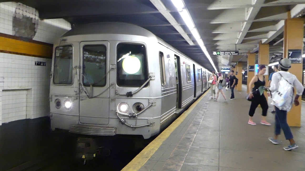 IND Culver Line: R46 G Train at 7th Ave-9th St (PM Rush Hour) - YouTube