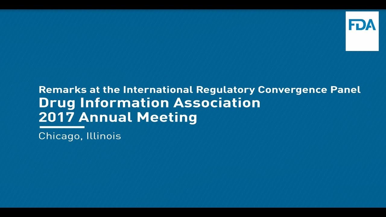Dara Corrigan, U.S. FDA, on International Regulatory Convergence - YouTube