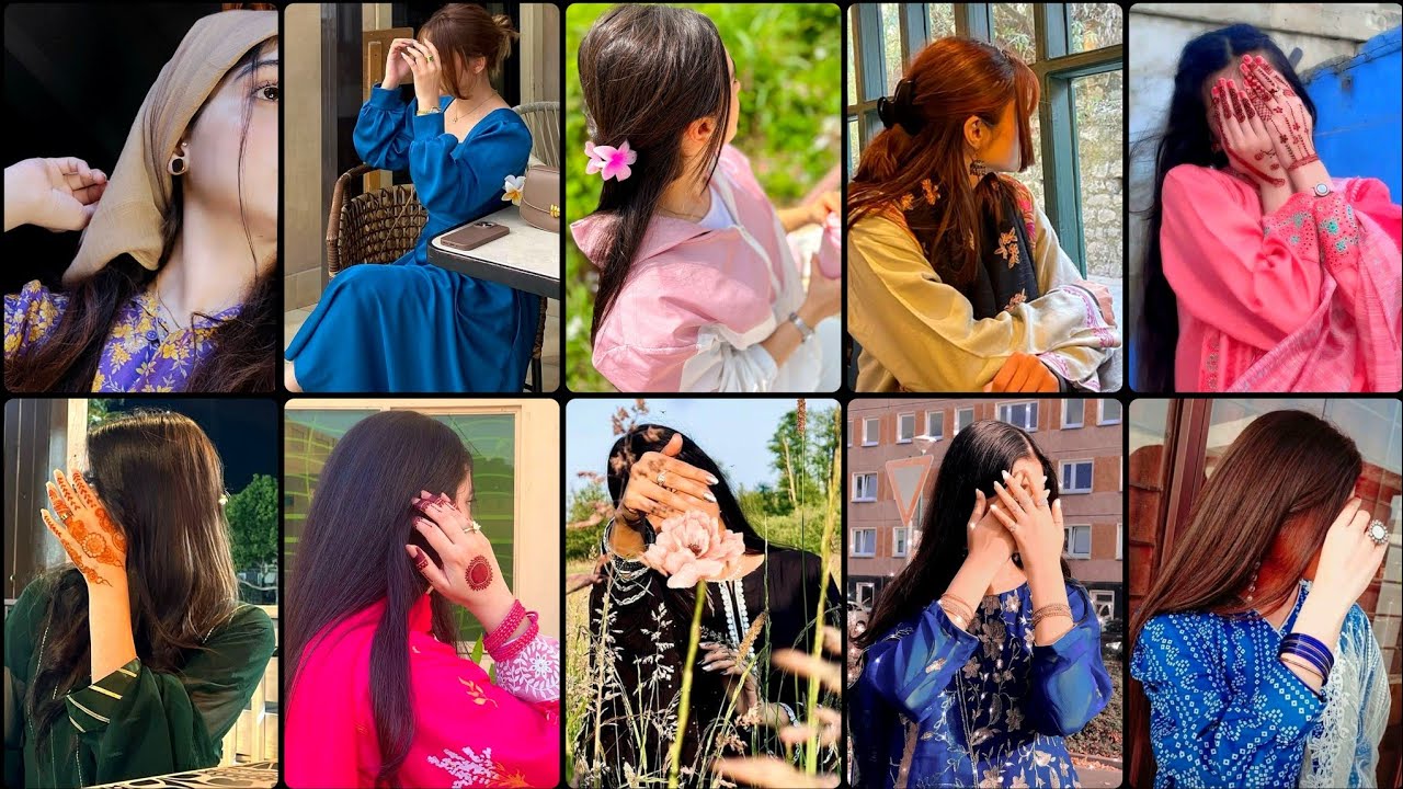 Stylish hidden face girls dp poses 🔥| Cute dpz for girl🦋 profile pic # ...