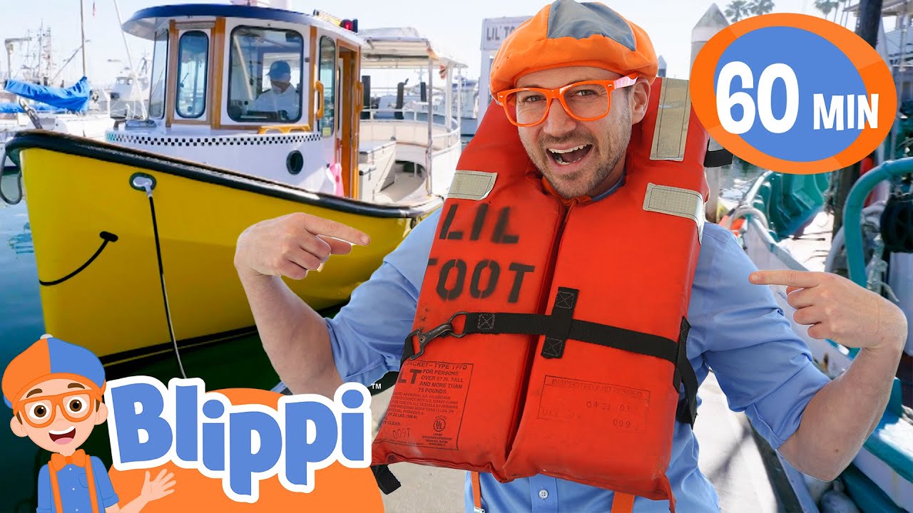 Blippi Explores A Water Taxi Boat! | Learn Boats for Kids | Educational ...