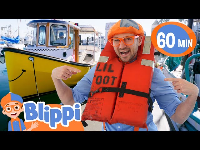 Blippi Explores A Water Taxi Boat! | Learns Boats for Kids ...