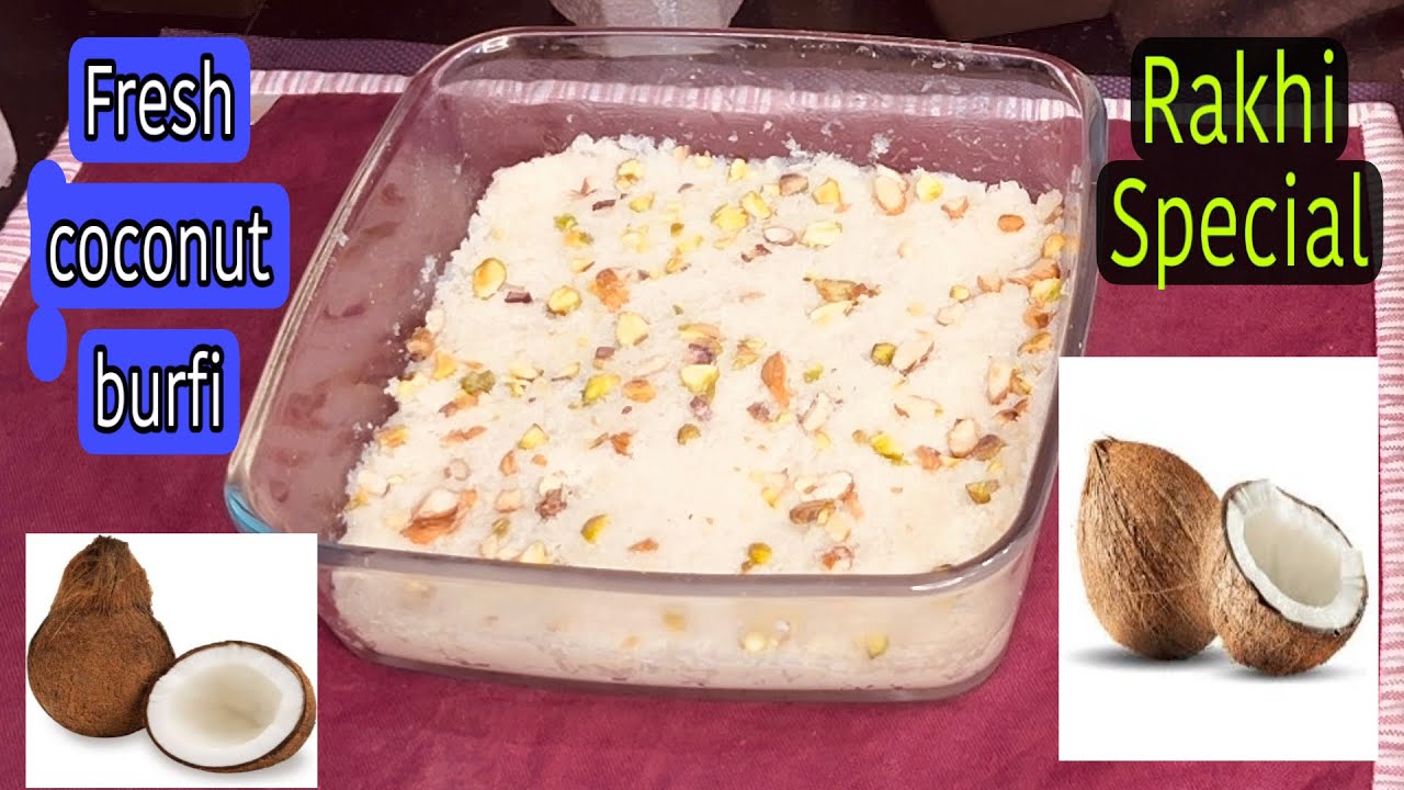 🥥fresh coconut burfi in 15 minutes|kobbari mithai recipe|Indian ...