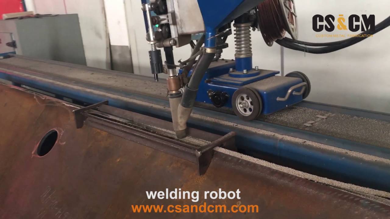sheet metal welding robot - YouTube