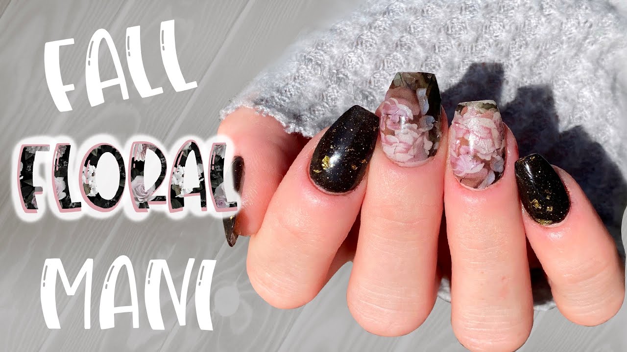 Dip into Autumn | Fall Dip Powder Nails with Waterslide Decals - YouTube