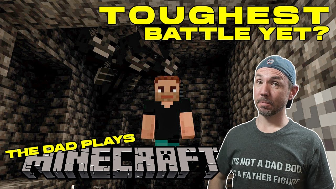 Minecraft Noob fights the Wither! Dad plays Minecraft for the first ...