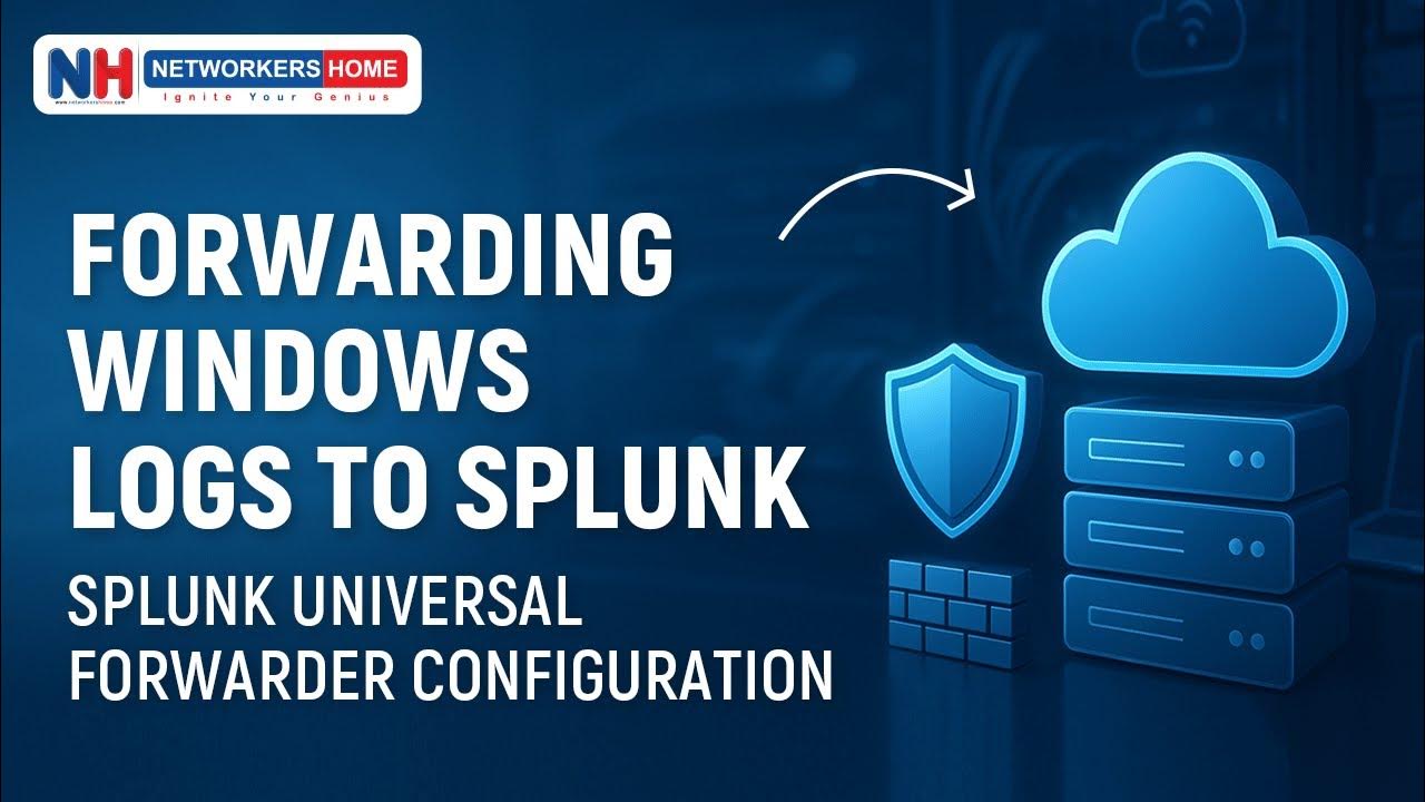Forwarding Windows Logs to Splunk | Splunk Universal Forwarder Configuration #networkershome # ...