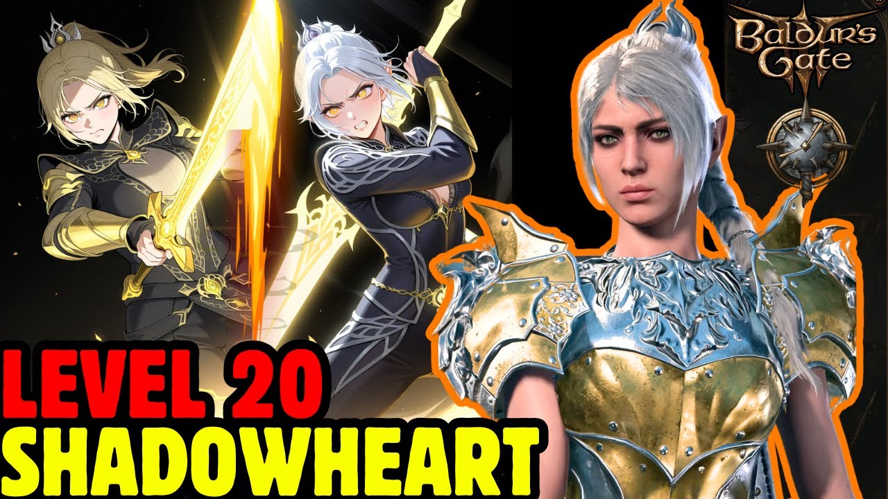 LEVEL 20 SHADOWHEART Light Cleric Build - Baldur's Gate 3 - YouTube