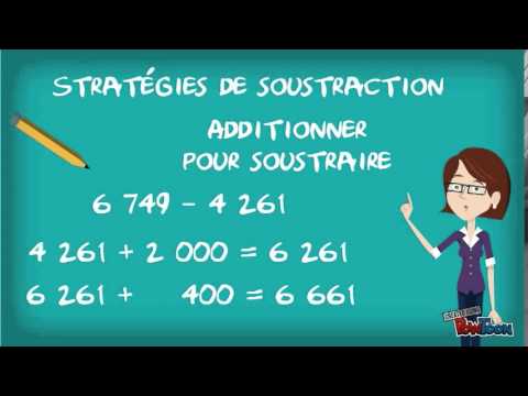 Stratégies de soustraction: additionner pour soustraire - YouTube