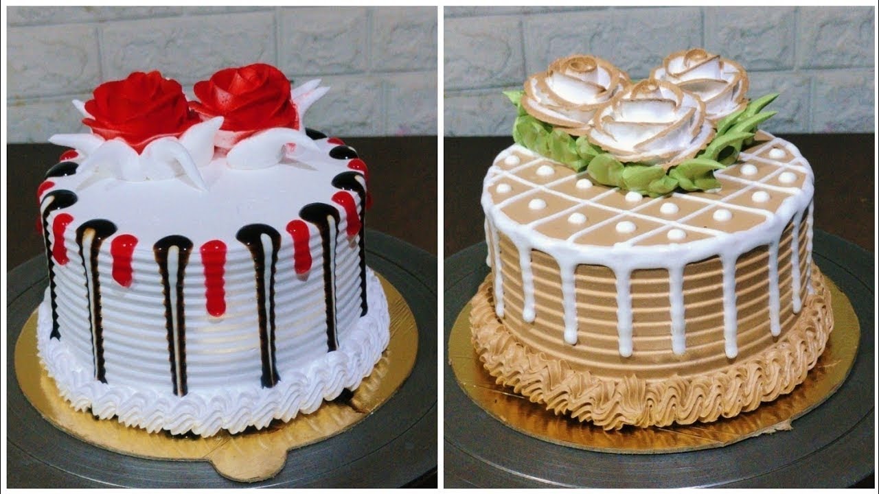 mini cake decoration | strawberry beautiful cake | how to easy decorate ...