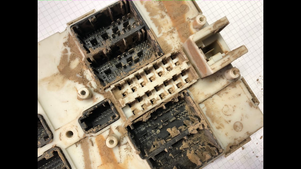 BMW Steuergerät FEM Wasserschaden / Control unit FEM water damage - YouTube