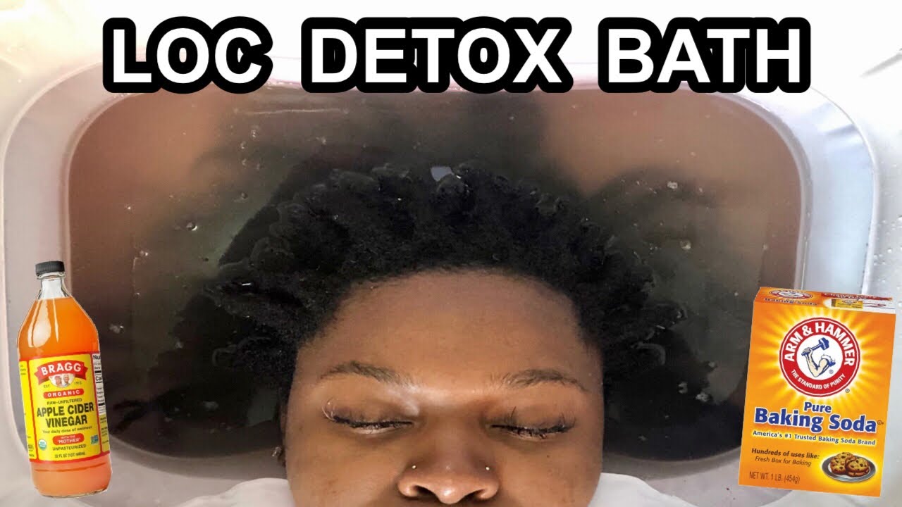Loc Detox Bath | First ACV Rinse on 9 Month Old Starter Locs | Removing ...