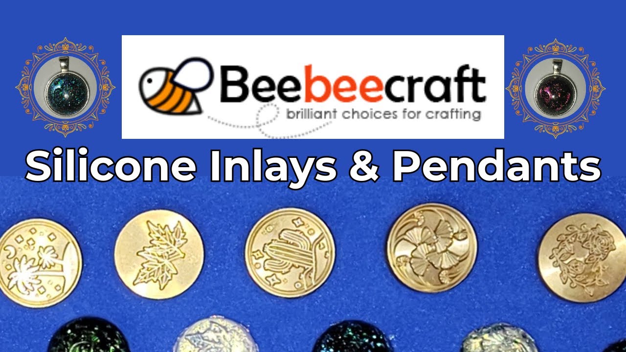 Resin Art 😍 Silicone Inlays & Cabochon Pendants 👀 - YouTube