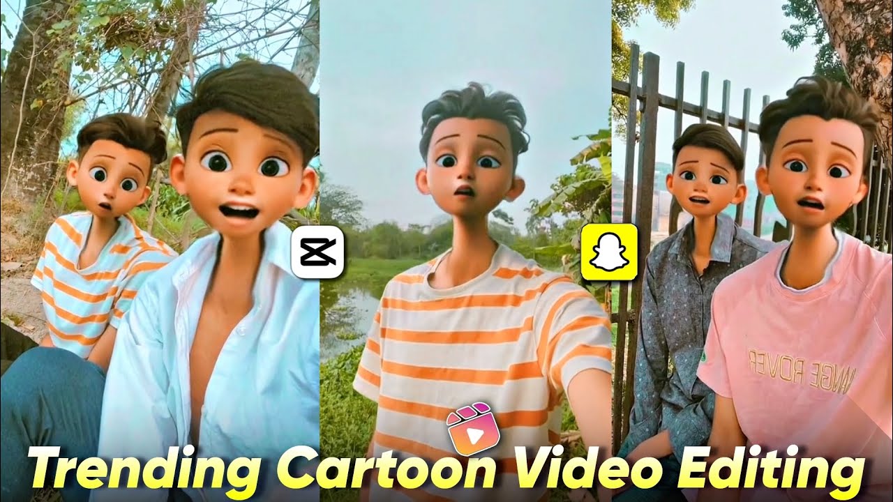 Trending Cartoon Reels/TikTok Editing Tutorial | Viral Cartoon Face ...