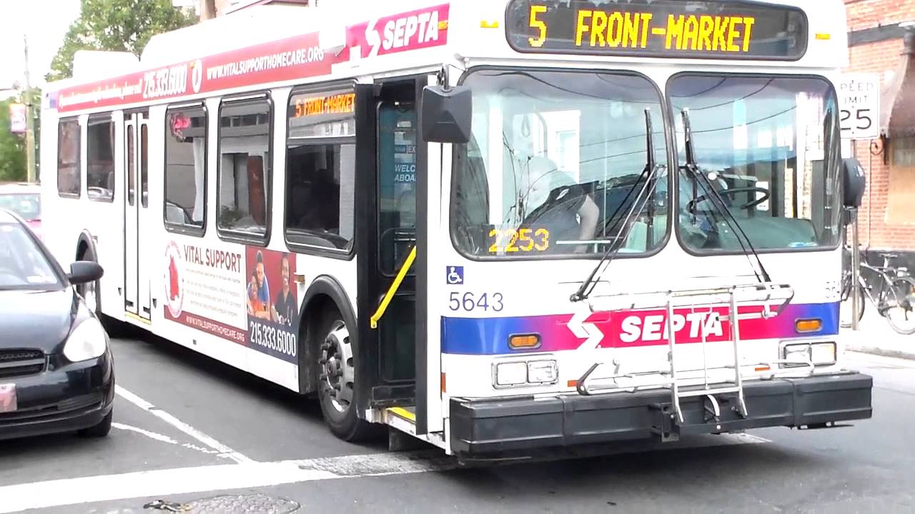 SEPTA BUSES: 3 NEW FLYER'S 5425, 5428, & 5643 - YouTube
