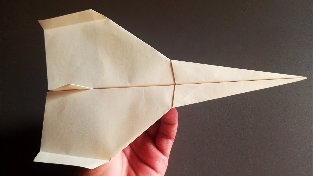 Plane | How to make paper airplane | Needle | Origami | Diy | Paper ...
