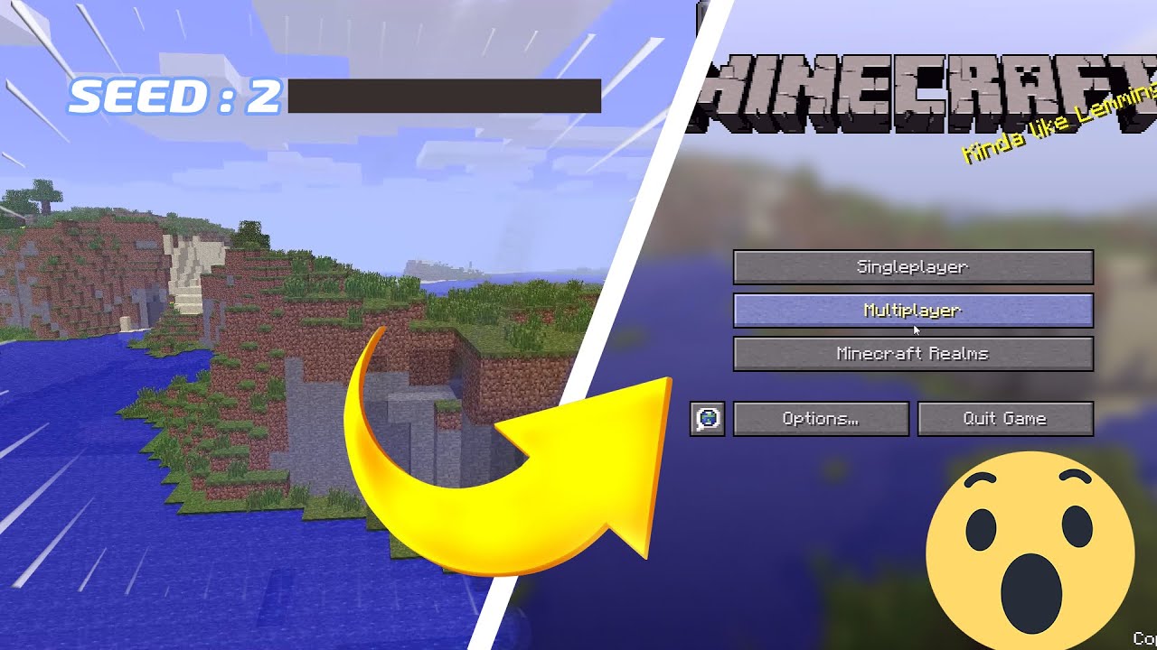 Inilah Seed di MENU (Tittle Screen) MINECRAFT yang Menggemparkan Player ...