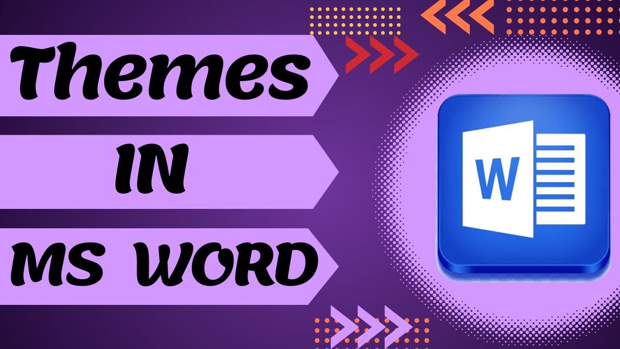 Themes In MS WORD - YouTube